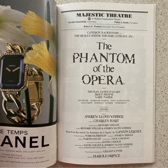 Playbill | Other | Playbill The Phantom Of The Opera Thomas James ...